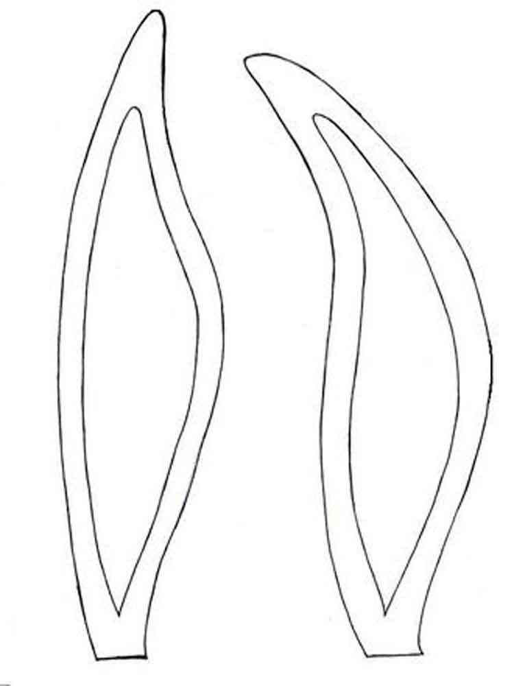 Coloring Pages Of Bunny Ears Coloringpages2019