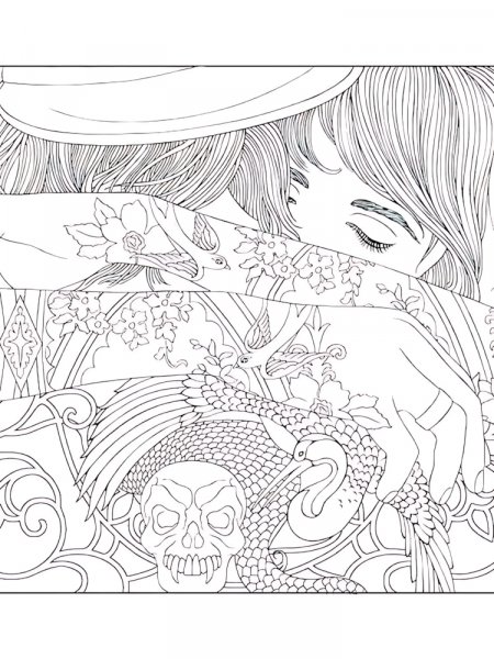 Complex coloring pages for Adults and Teens