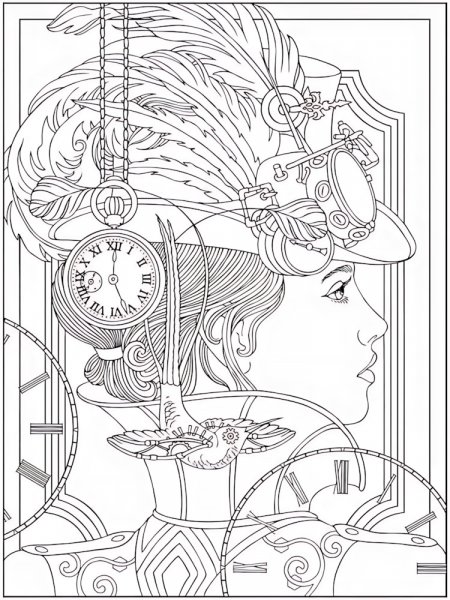 Complex coloring pages for Adults and Teens