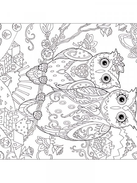 Complex coloring pages for Adults and Teens