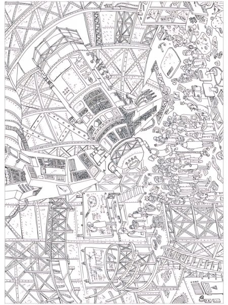 Complex coloring pages for Adults and Teens