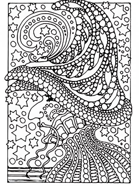 Complex coloring pages for Adults and Teens