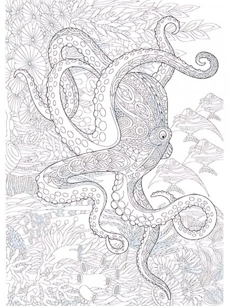 Hard coloring pages for Adults