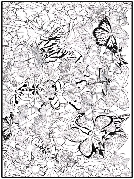 Intricate coloring pages for adults