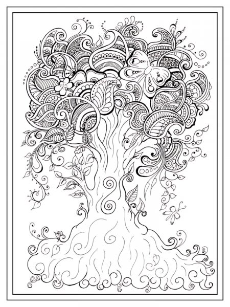 Anti-Stress coloring pages for adults