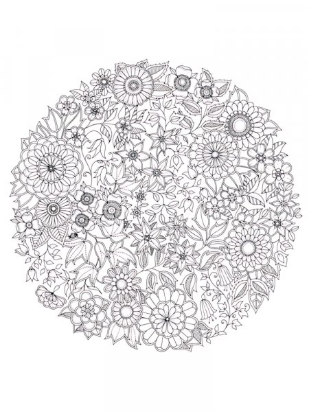 Anti-Stress coloring pages for adults