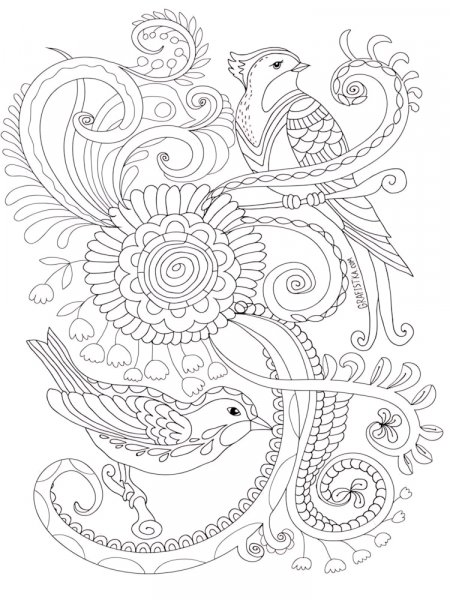 Anti-Stress coloring pages for adults
