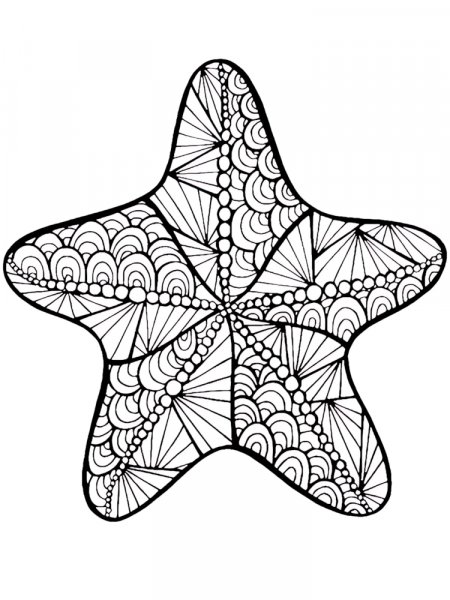 Stars coloring pages for Adults