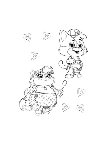 44 Cats coloring pages