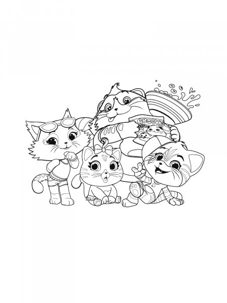 44 Cats coloring pages