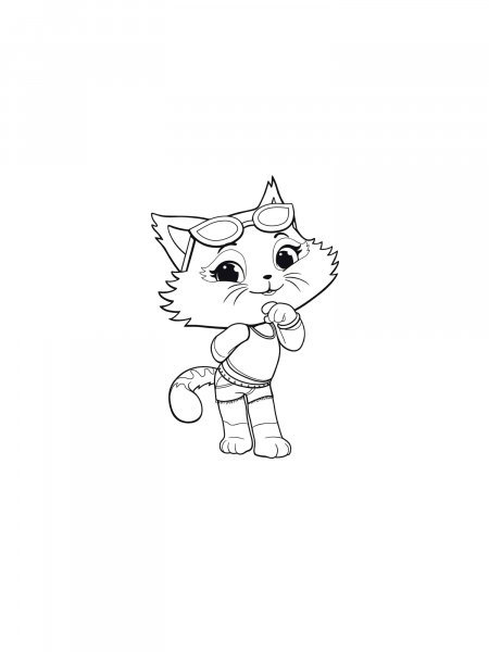 44 Cats coloring pages