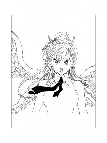 Seven Deadly Sins coloring pages