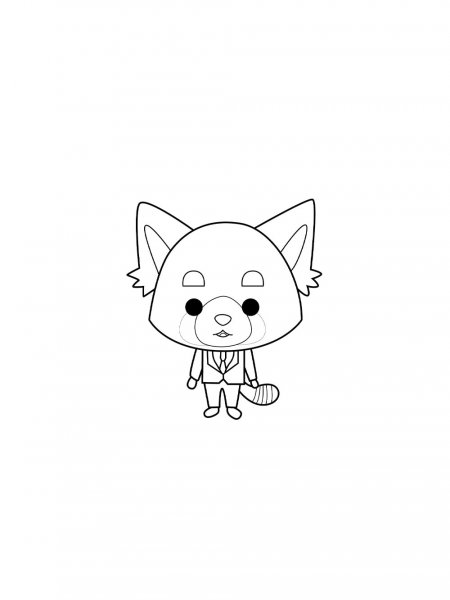 Aggretsuko coloring pages