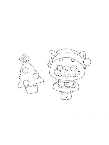 Aggretsuko coloring pages