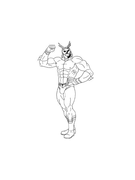 All Might coloring pages