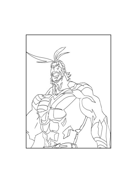 All Might coloring pages