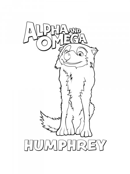 Alpha and Omega coloring pages