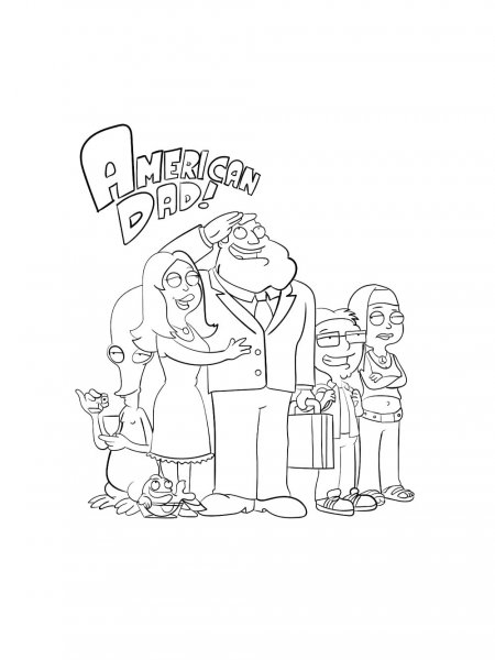 American Dad coloring pages