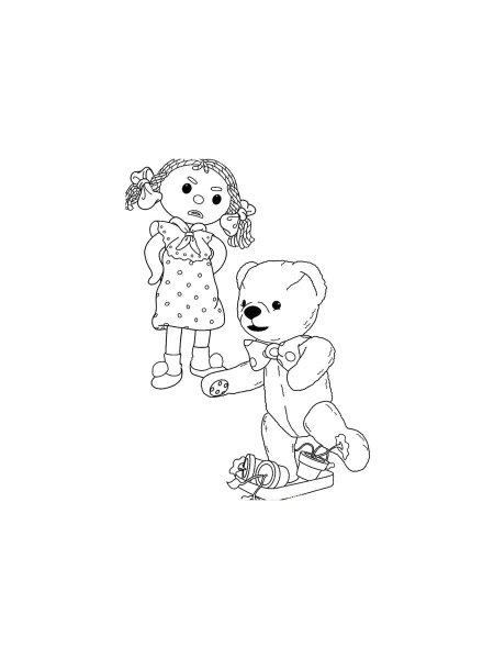 Andy Pandy coloring pages