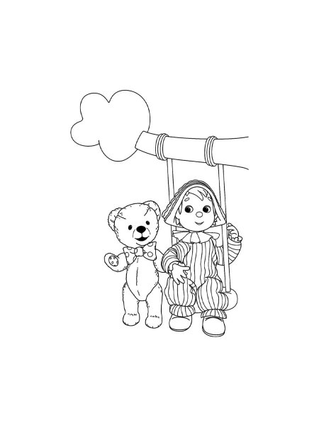 Andy Pandy coloring pages