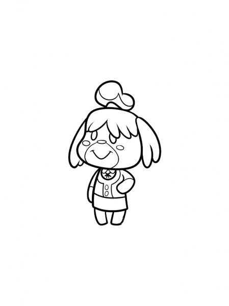 Animal Crossing coloring pages
