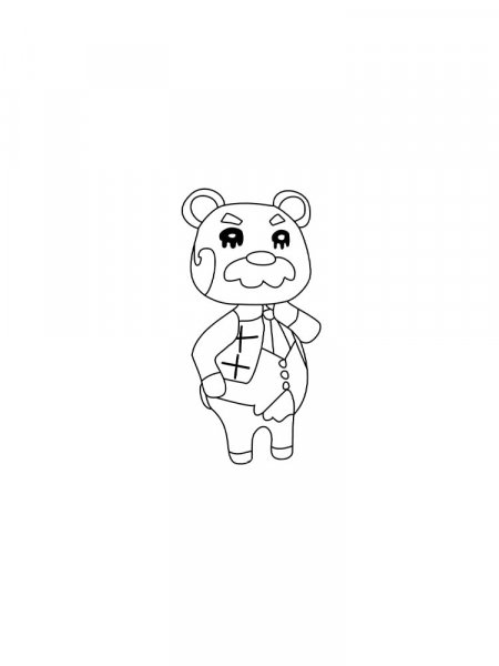 Animal Crossing coloring pages