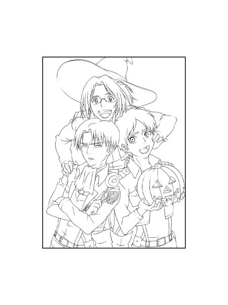 Attack On Titan coloring pages