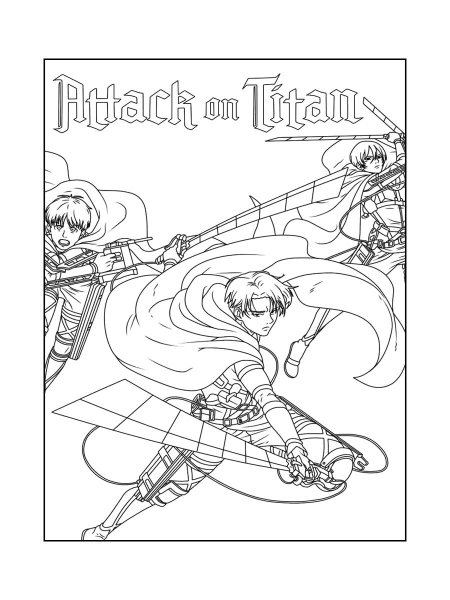 Attack On Titan coloring pages