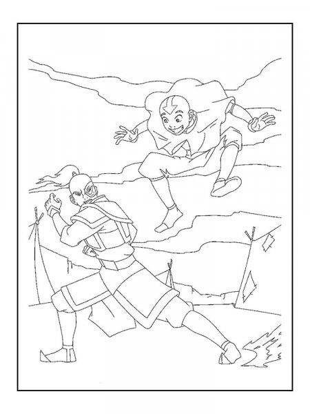 Avatar The Last Airbender coloring pages