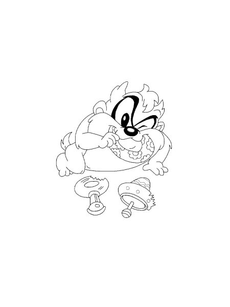 Baby Taz coloring pages