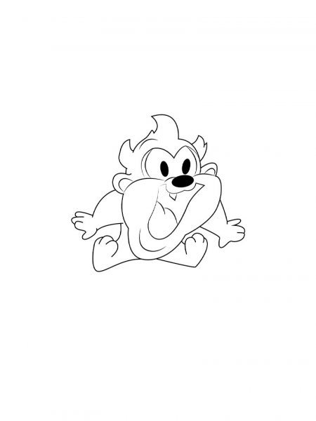 Baby Taz coloring pages