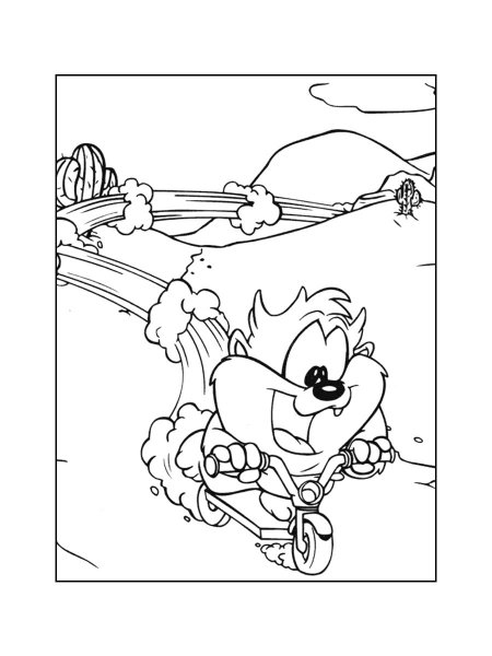 Baby Taz coloring pages