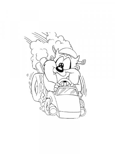 Baby Taz coloring pages