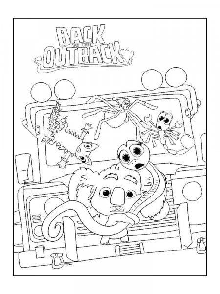 Back to the Outback coloring pages