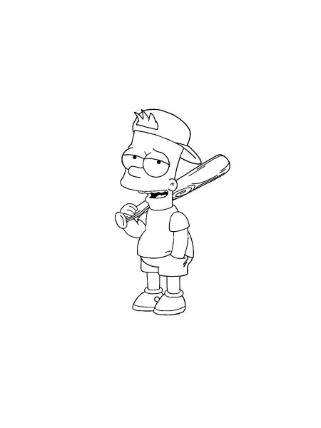 Bart Simpson coloring pages