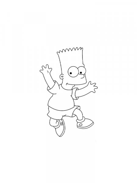 Bart Simpson coloring pages