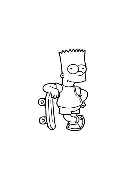 Bart Simpson coloring pages
