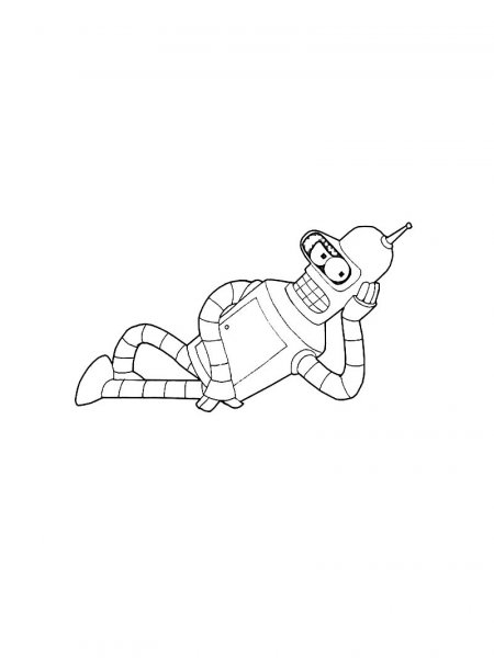 Bender coloring pages