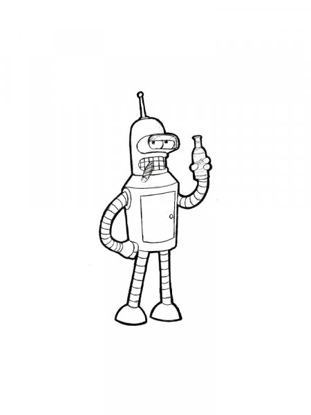 Bender coloring pages