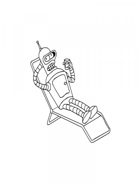 Bender coloring pages