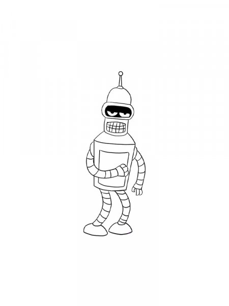 Bender coloring pages