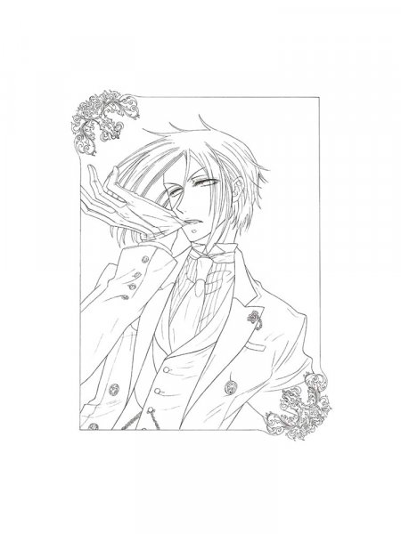 Black Butler coloring pages