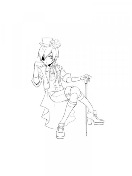 Black Butler coloring pages