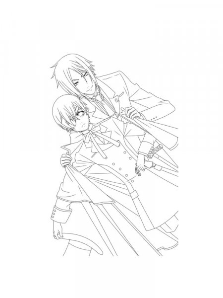 Black Butler coloring pages