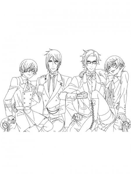 Black Butler coloring pages