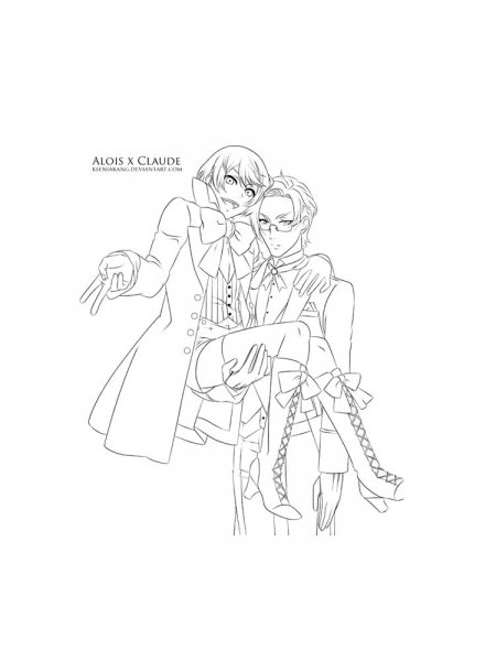 Black Butler coloring pages