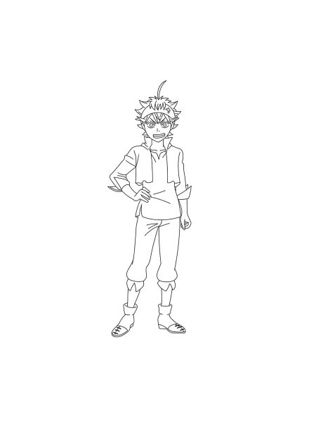 Black Clover coloring pages