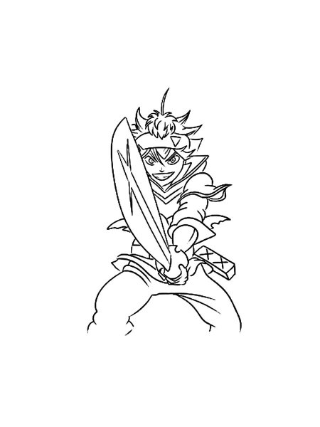 Black Clover coloring pages
