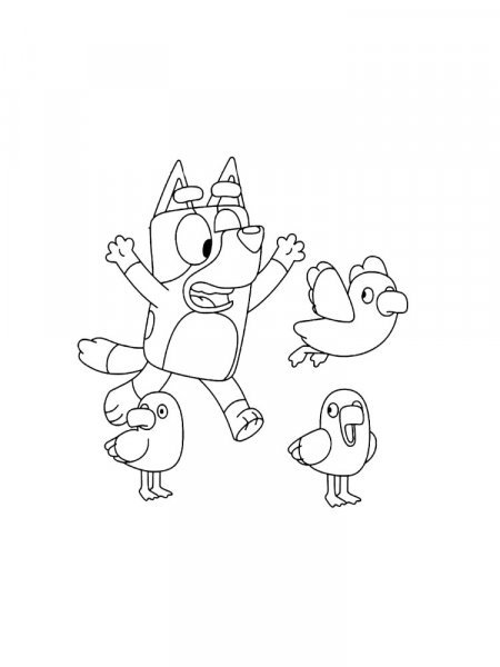 Bluey coloring pages