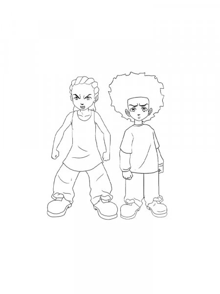 Boondocks coloring pages